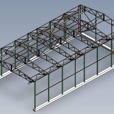 Customizable Steel Structure with Welded Connection and Galvanized Coating