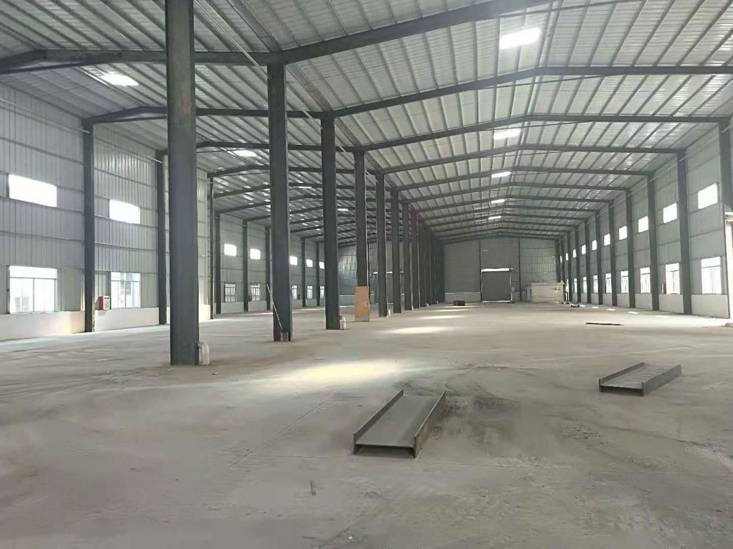 Color Sheet Roof Panel Prefabricated Steel Warehouse With Hot Dipped ...