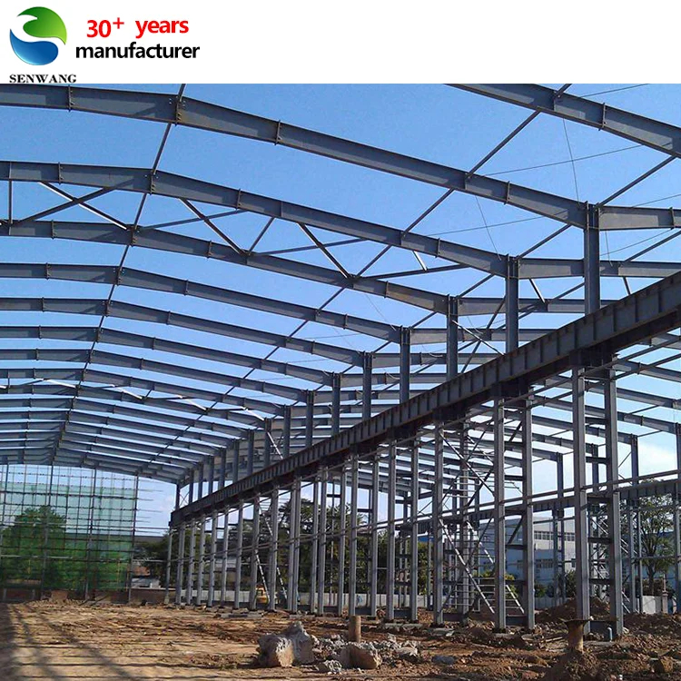 Steel Warehouse with Angle and Steel Pipe Bracing