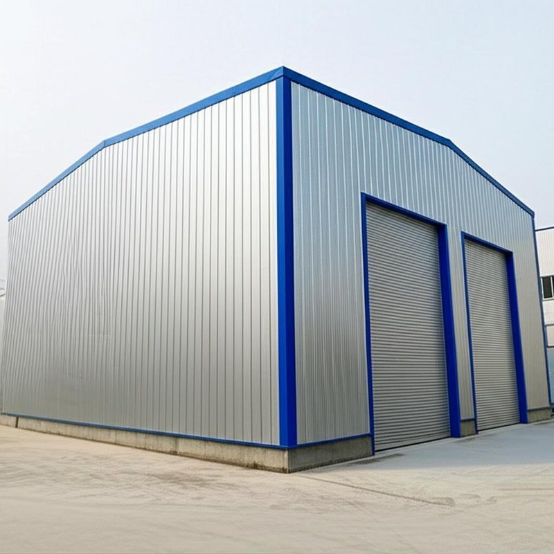 Hot Dipped Galvanizing Steel Structure Warehouse with Anti Rust Primer Coating Steel Main Frame ...