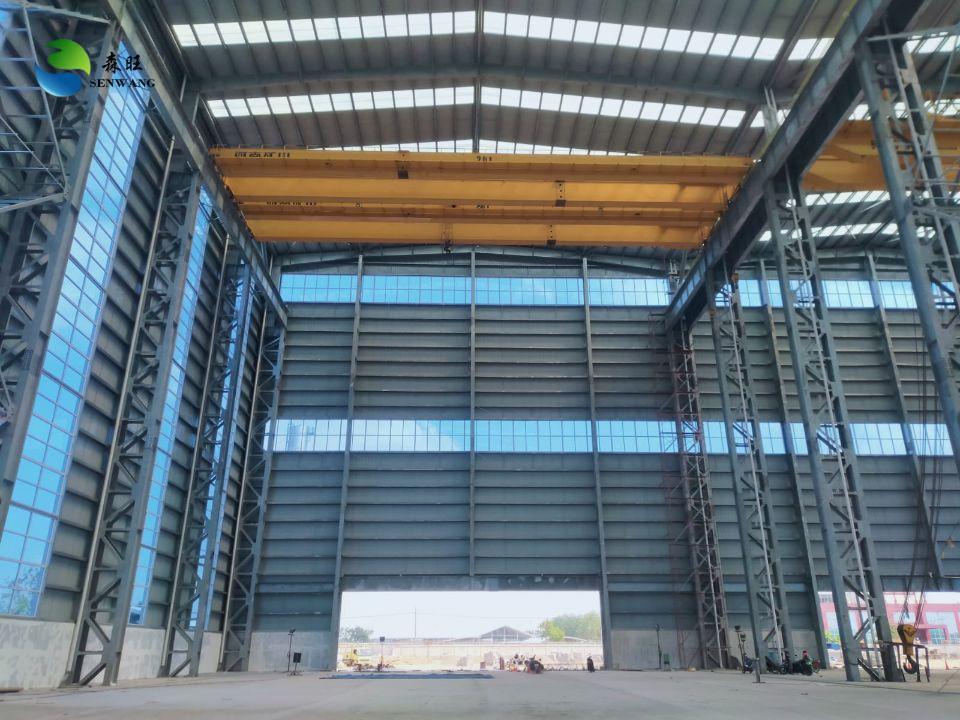 Steel Warehouse with Galvanized Gutter & Seismic Design