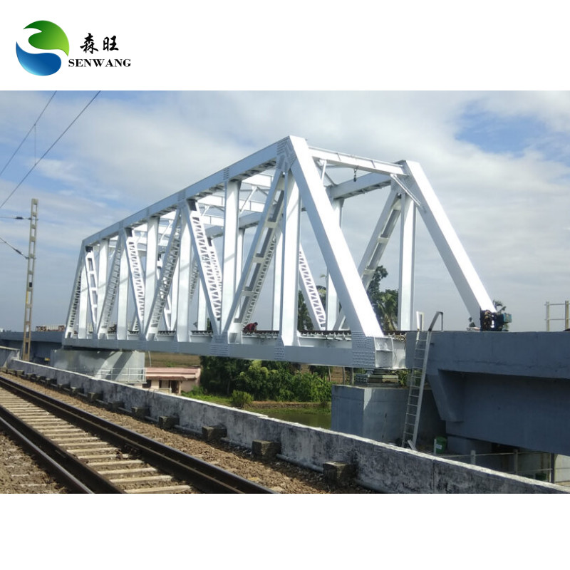 Prefabricated Steel Pedestrian Bridges Wide Span Metal Walkway Bridge ...
