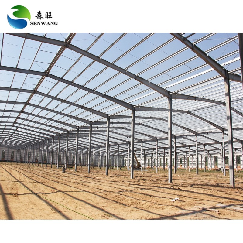 Low Maintenance Steel Metal Frame Structure Steel production workshop ...
