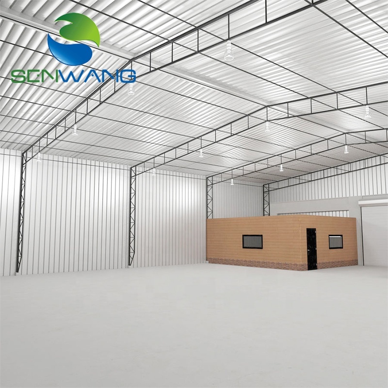 CE Certified Steel Structure Warehouse with Galvanized Metal Cladding
