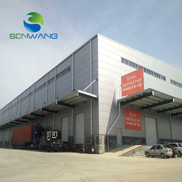 Fire Resistance Steel Frame Warehouse with Steel Color Sheet Roof and ...