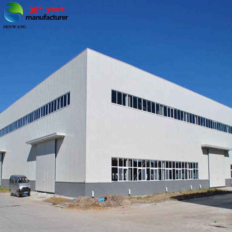 Custom Color Steel Structural Building with Skylight and X-Type Bracing