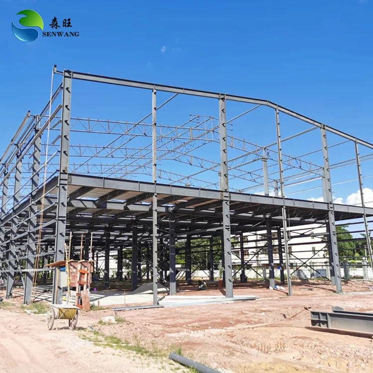 Steel Structure Warehouse with Angle Bracing for Industrial Storage