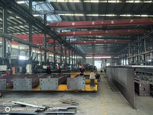 Galvanized / Painted Iron Frame High Steel Bridge Structure , H Steel ...