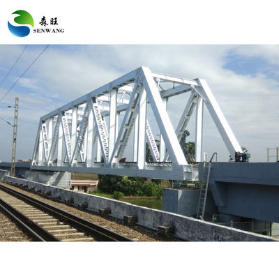 Prefabricated Steel Pedestrian Bridges Wide Span Metal Walkway Bridge ...