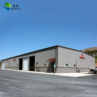 Steel Structure Warehouse with Sandwich Wall Cladding and PVC Windows