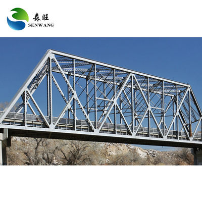 Prefabricated Steel Pedestrian Bridges Wide Span Metal Walkway Bridge ...
