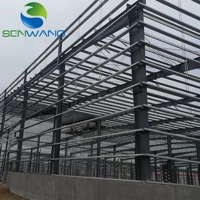 Slope Roof Metal structure warehouse with Bolt Connection and Welded ...