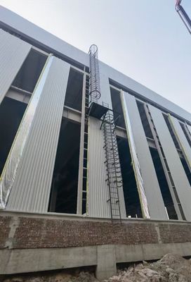 Industrial Steel Frame Warehouse With H Beam And Sandwich Panel Roof ...