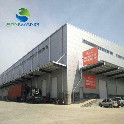 Fire Resistance Steel Frame Warehouse with Steel Color Sheet Roof and ...