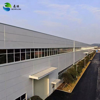Steel Structure Warehouse with Sandwich Panel Cladding ISO 9001 Certified