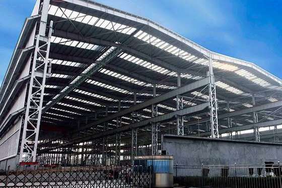 Prefab Warehouse with EPS Wall Cladding & Steel Bracing