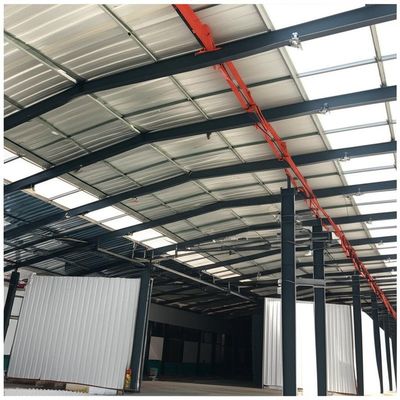 Prefab Warehouse with EPS Wall Cladding & Steel Bracing